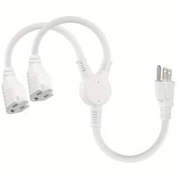 China NEMA5-15P to NEMA5-15R 1 to 2 Y Splitter Power Cord 125V 13A SJT 16AWG 3 Wire 6FT for sale