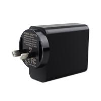 China 65W USB-C PD GaN Power Adapter with QC 3.0 - SAA & UKCA Certified 100-240V Input Foldable UK Plug for sale