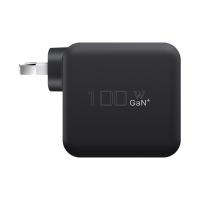 China 100W GaN USB-C PD Fast Charger with QC4.0 Support - 75×75×28mm Compact Design for Phones and Laptops for sale