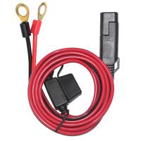 China 10A 2ft SAE to Eyelet Terminal Solar Power Cable 16AWG Copper with 10A Fuse Protection for sale