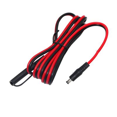 China SAE to DC 5521 Solar Power Cable 10ft 12V/24V 15A Quick Release Disconnect for RV Panels for sale