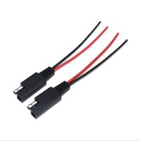 China 18AWG SAE Extension Cable 12ft 2-Pin Quick Disconnect for Automotive Solar Applications for sale