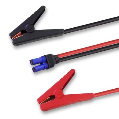 China EC5 to Alligator Clamp 12V/24V 400A Jump Starter Cable - 10AWG Copper 30cm Length for sale