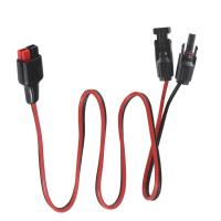 China IP67 VDE Solar Power Cable with Goal Zero Unipolar Plug - 10-45A 12-24V RVB Black Red Wire for Solar Panels for sale