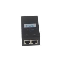 China 12V 24V 48V Passive PoE Injector for IP Cameras 10/100/1000Mbps with 10W-15W Output Power and 85% Efficiency for sale