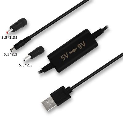 China 5V to 9V/12V Step Up Converter Cable with 2A Output and 2M Length for WiFi Routers and Electronics for sale