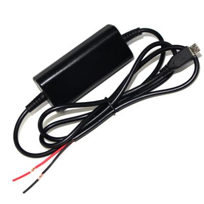 China 24V to 12V 5V DC Step Down Converter Cable with Micro USB - 2A Output, 1-3m Length Options for sale