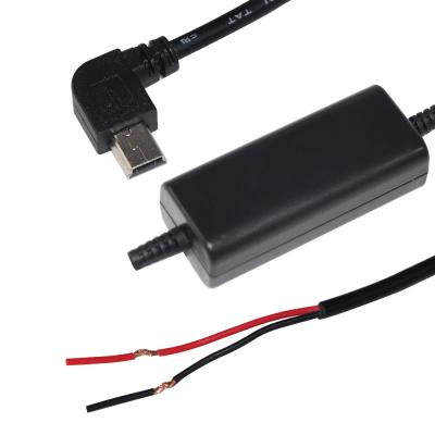China 12V to 5V DC Converter Cable for Dash Cam with Micro USB for sale