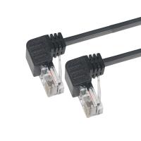 China Right Angle RJ45 Cat6 Shielded Patch Cable 1-10m Length 26/24/22AWG with 12-Month Warranty for sale
