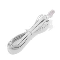 China 24AWG RJ11 Telephone Cable 1M 1.5M Length with PVC Jacket for Voice Communication Systems for sale