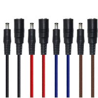 China 20AWG DC Power Extension Cable 5.5x2.5mm Male to Female - 24V 5A Rating with 1ft to 10ft Length Options for sale