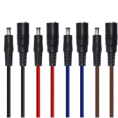 China 20AWG DC Power Extension Cable 5.5x2.5mm Male to Female - 24V 5A Rating with 1ft to 10ft Length Options for sale