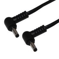 China 1M 22AWG DC Male to Male Extension Cable with 5.5x2.5mm Right Angle Connector for CCTV and Electronics for sale