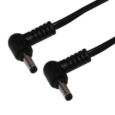 China 1M 22AWG DC Male to Male Extension Cable with 5.5x2.5mm Right Angle Connector for CCTV and Electronics for sale