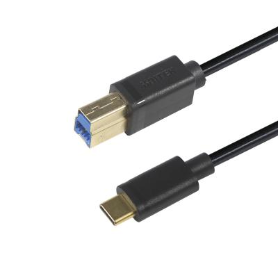China USB 2.0 Type C to USB B Male Data Cable - 5Gbps Speed, 3A Charging, 1m/1.5m/2m Lengths for Printers and Scanners for sale