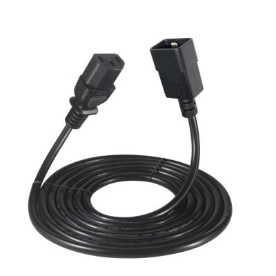 China IEC C20 to C13 Power Extension Cord 16A 250V for PDU UPS Server Rack 6ft 10ft 15ft for sale