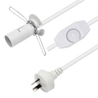 China H03VVh2-F 2G 0.75mm2 Salt Lamp Power Cord with AS Plug and Dimmer Switch 1m for sale