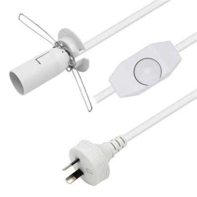 China H03VVh2-F 2G 0.75mm2 Salt Lamp Power Cord with AS Plug and Dimmer Switch 1m for sale