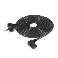 China SAA Approved 90 Degree Right Angle C13 to AU 3 Pin Power Cord H05VV-F 3G 0.75mm2 1.2M for PC Monitor for sale