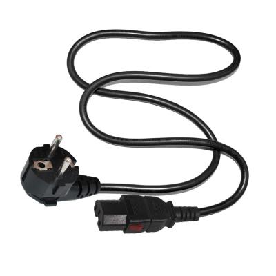 China Schuko CEE 7/7 to IEC C15 Power Cable 250V 16A 3m VDE CE for sale