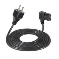 China CEE7-7 to Right Angle C13 Power Cord 1.8m 250V 16A PVC HO5VV-F3G for Telecommunications for sale