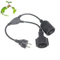 China VDE Certified EU Female Socket Power Cord 250V 10A H05VV-F 3C*0.75mm² Copper Conductor for sale