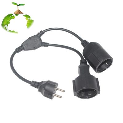 China VDE Certified EU Female Socket Power Cord 250V 10A H05VV-F 3C*0.75mm² Copper Conductor for sale