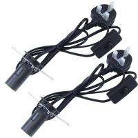 China UK Plug E14 Salt Lamp Power Cord with 303 Switch 1.2M for sale