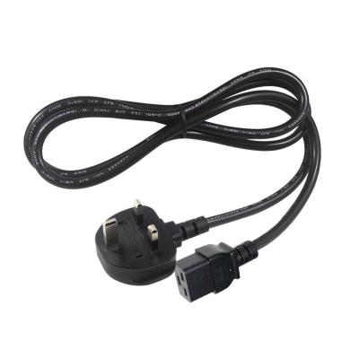 China 16A BS1363 to C19 Power Cord 1.8m for Computers and UPS for sale