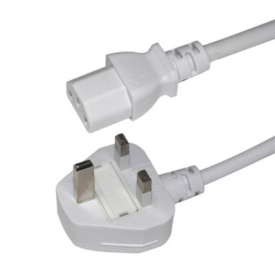 China UK BS1363 to IEC C13 Power Cord 3G 0.75mm2 Copper Extension Cable 5M 10A 220V for sale