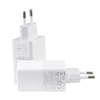 China 65W GaN USB-C PD3.0 Fast Charger with EU Plug - 20V/3.25A Output Compact 55x55x28mm Design for sale