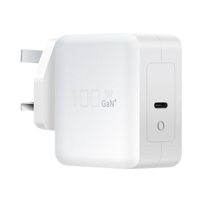 China 100W GaN USB-C Fast Charger with PD QC3.0 - 75×75×28mm Compact Design for Mobile Phones and Laptops for sale