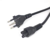 China Brazil NBR14136 IEC320 C5 Power Cord 3x0.75mm² 1.8M Black 10A 250V for sale