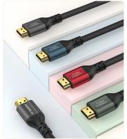 China HDMI 2.1 Cable 48Gbps 8K@60Hz 4K@120Hz Gold-Plated Connectors 7mm Diameter for sale