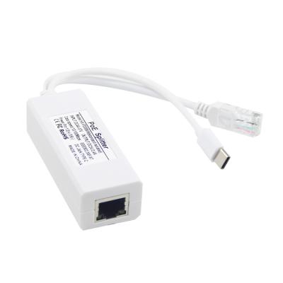 China 48V to 12V POE Splitter IEEE802.3af with RJ45 and DC Cable - 12V/2A, 24V/1A, 48V/0.5A Output Options for sale