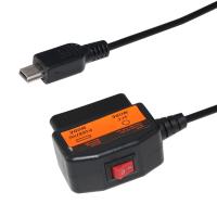 China OBD2 12V to 5V Charging Cable with Switch for DVR Driving Recorder for sale