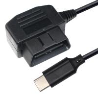 China OBD2 to USB C Car Charger Cable 5V 12V 24V for Dashcam Power Supply for sale