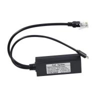 China 12V 2A POE Splitter with Type-C and RJ45 LAN Ports - 802.3af Compliant 12W Power Over Ethernet Adapter for sale