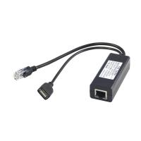 China 802.3af 48V to 5V 2.4A PoE Splitter with 1Gbps Switch for IP Cameras and Network Devices for sale