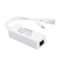 China 48V to 24V 12V 5V POE Splitter with 2.1mm 5.5mm Type C DC Jack 10/100/1000Mbps for sale