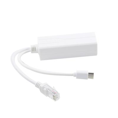 China 48V to 24V 12V 5V POE Splitter 2 RJ45 Ports 1Gbps IEEE802.3af CE for sale