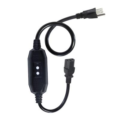 China Home Appliance IP54 Outdoor Power Cord NEMA 5-15P to IEC C13 0.5m GFCI for sale