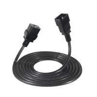 China C19 to C20 Power Cord 20A Heavy Duty 250V 0.8M PVC Cable for PDU Server for sale