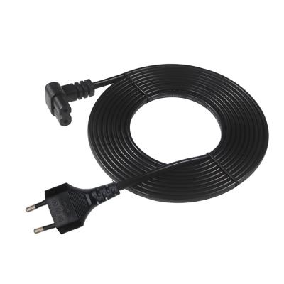 China EU CEE 7/16 to C7 AC Power Cord 0.8M H05VV-F 0.75mm2 ROHS for sale
