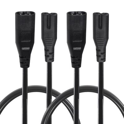 China 0.8M C7 to C8 Power Cord 18AWG PVC Jacket ROHS Certified for sale