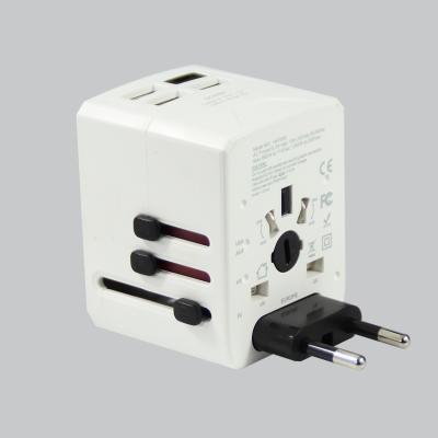 China 4-in-1 Travel Power Adapter 100-240V 24W with US EU UK AU Plugs for sale