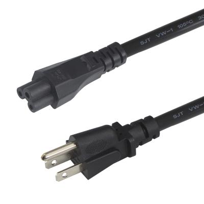 China NEMA 5-15P to IEC C5 Power Cord 6ft 125V 10A for Laptops Monitors for sale