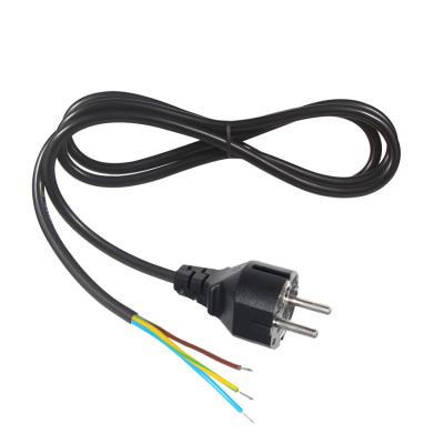 China EU Schuko Plug to Bare Wire AC Power Cord 10A 250V for sale
