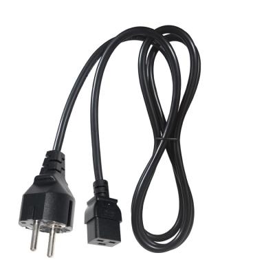 China EU CEE7/7 3-Pin Power Cord with Stripped Wires 220-240V 10A for sale