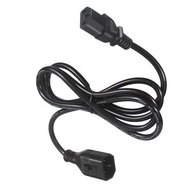 China 15ft 14 Gauge IEC C14 to C13 Extension Cord for PC Power Supply 250V 10A for sale